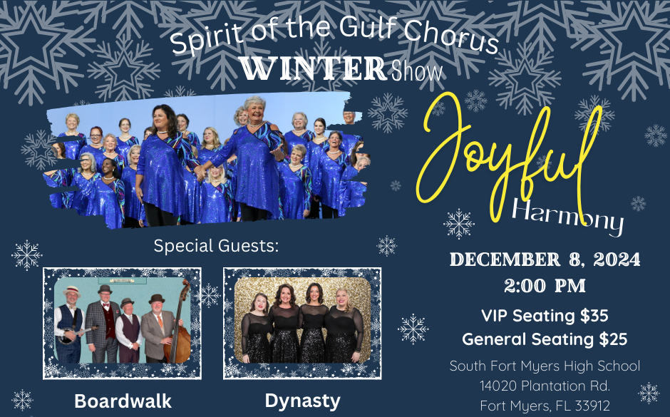 Spirit of the Gulf Chorus - 12/08/2024 2:00pm - Annual Winter Show
